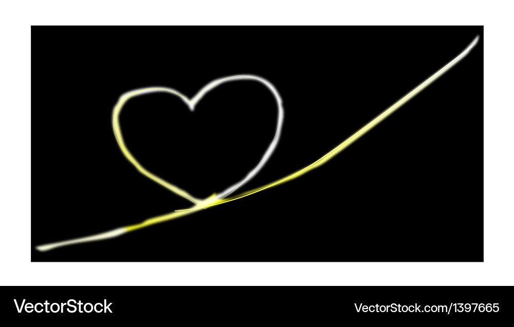 A line of heart Royalty Free Vector Image - VectorStock