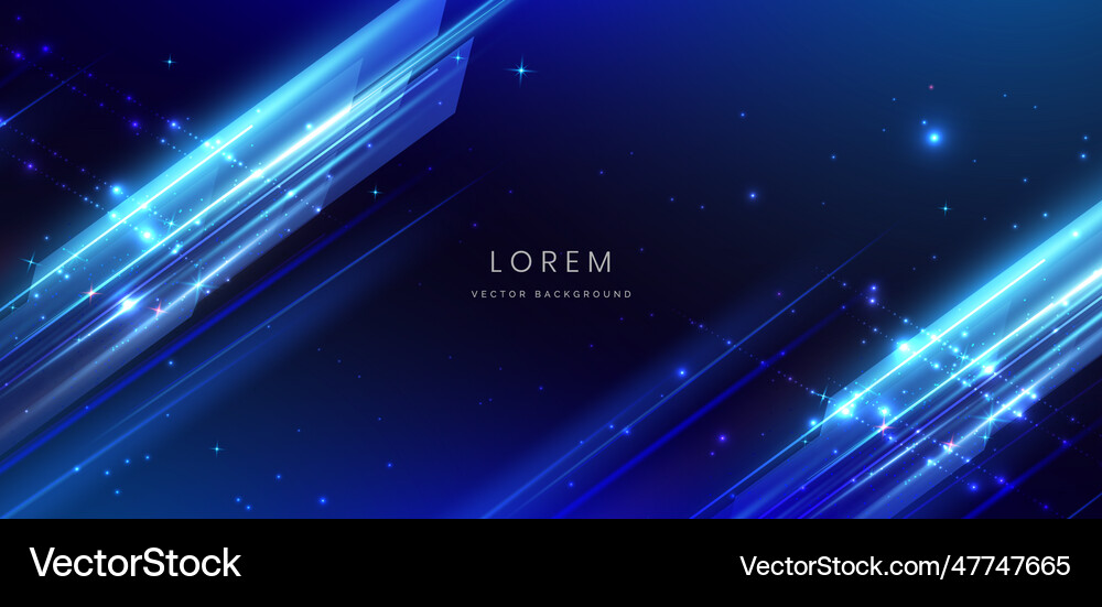 Abstract technology futuristic glowing neon blue Vector Image