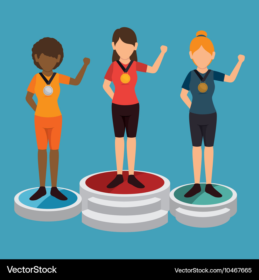 Championship podium numbers icon Royalty Free Vector Image