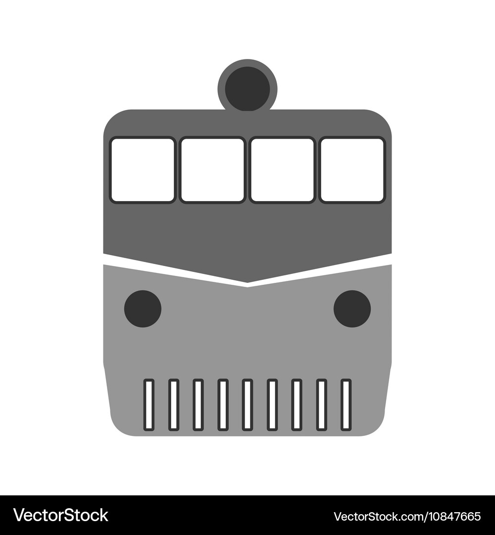 Locomotive symbol icon on white Royalty Free Vector Image
