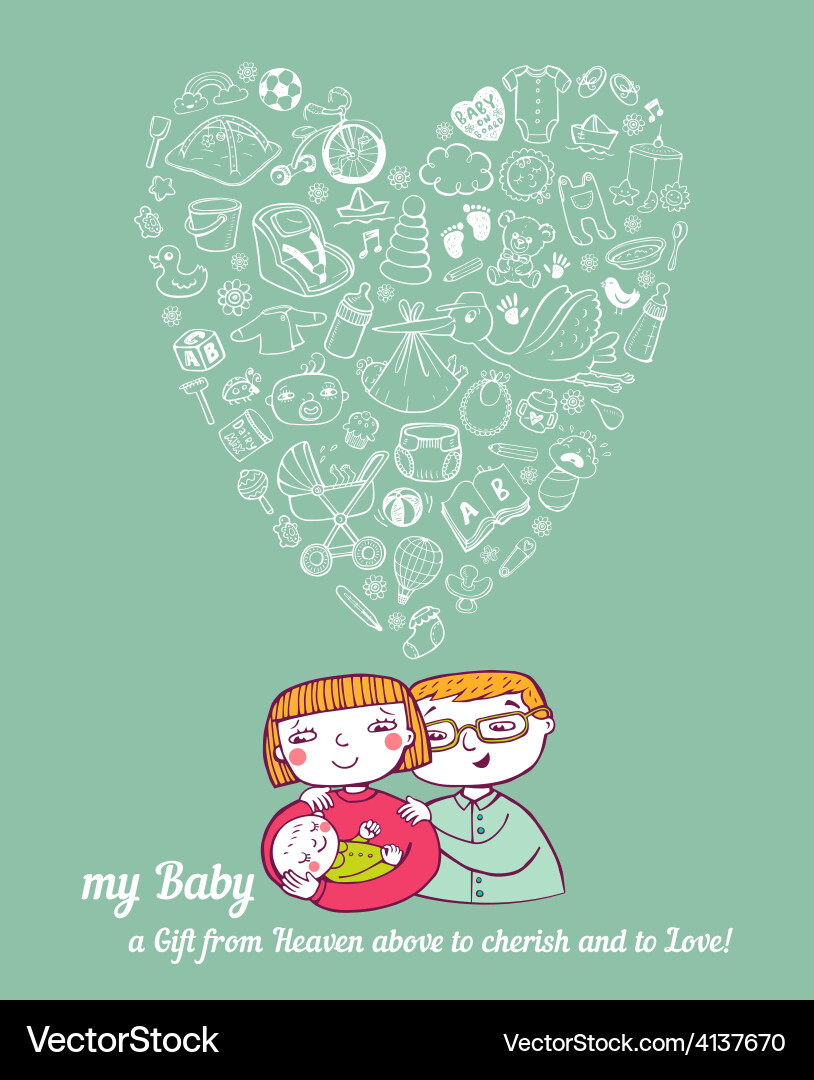 Baby care Royalty Free Vector Image - VectorStock
