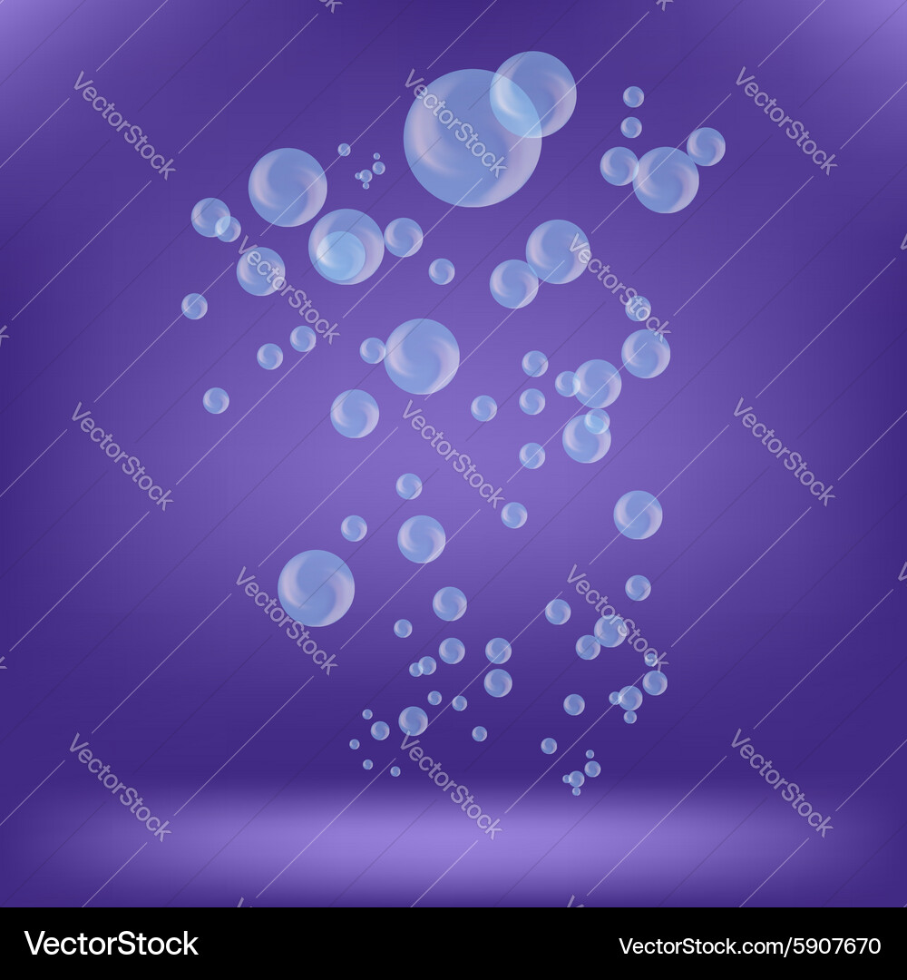Blue bubbles Royalty Free Vector Image - VectorStock
