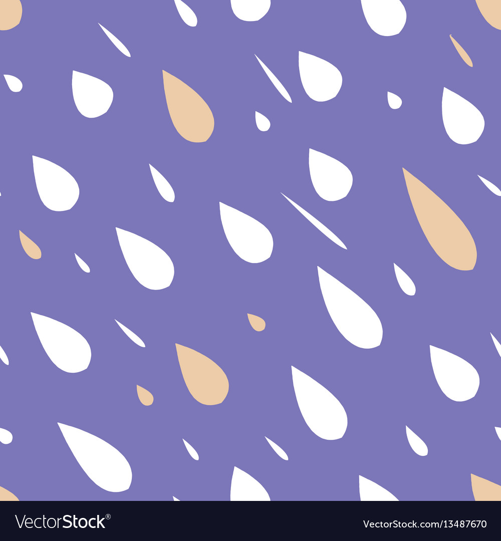 Rain drops seamless pattern Royalty Free Vector Image