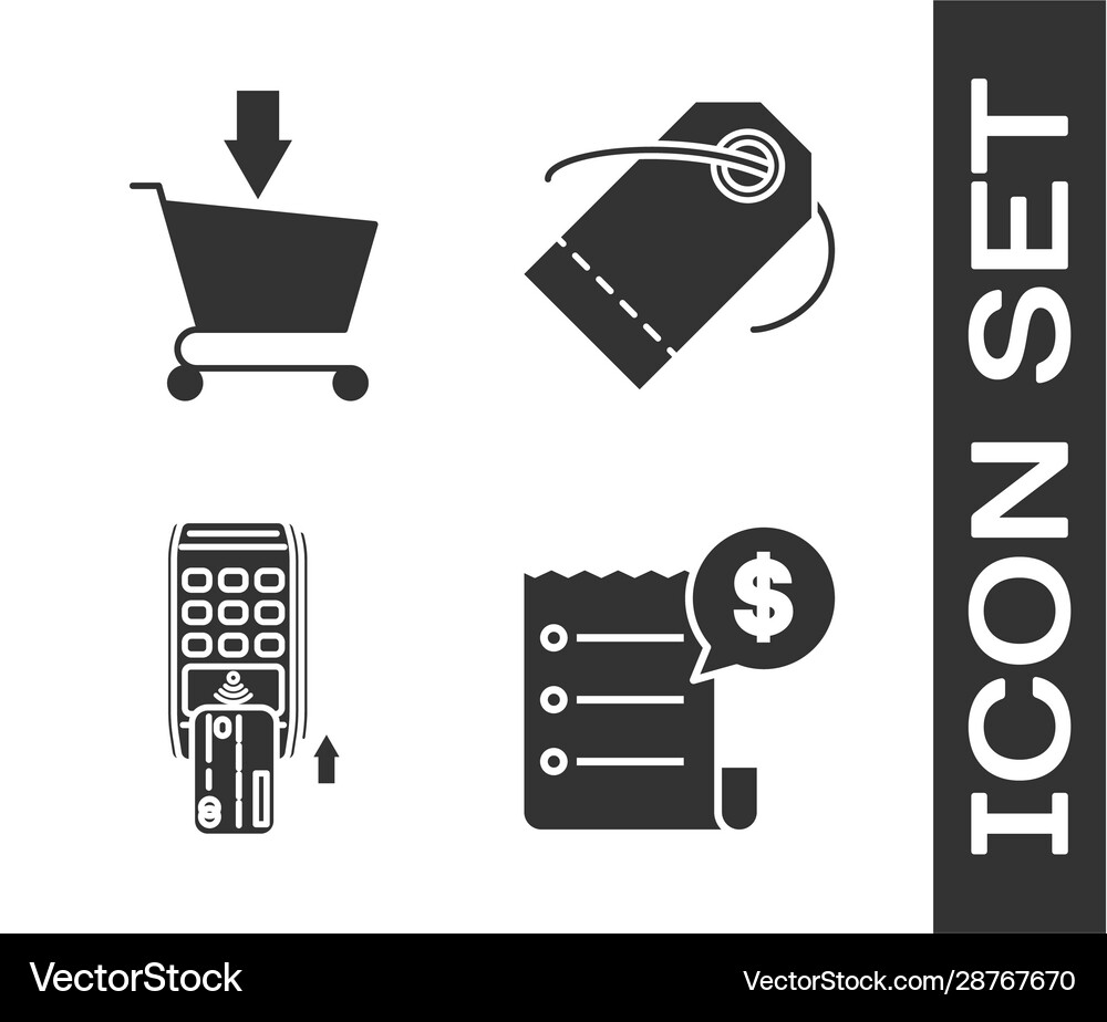 Set paper check and financial check add Royalty Free Vector