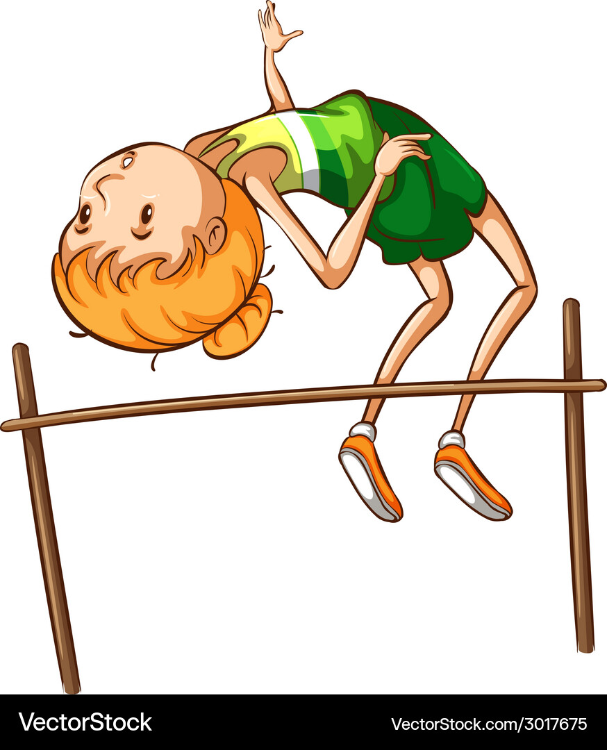 A sketch of gymnast Royalty Free Vector Image - VectorStock