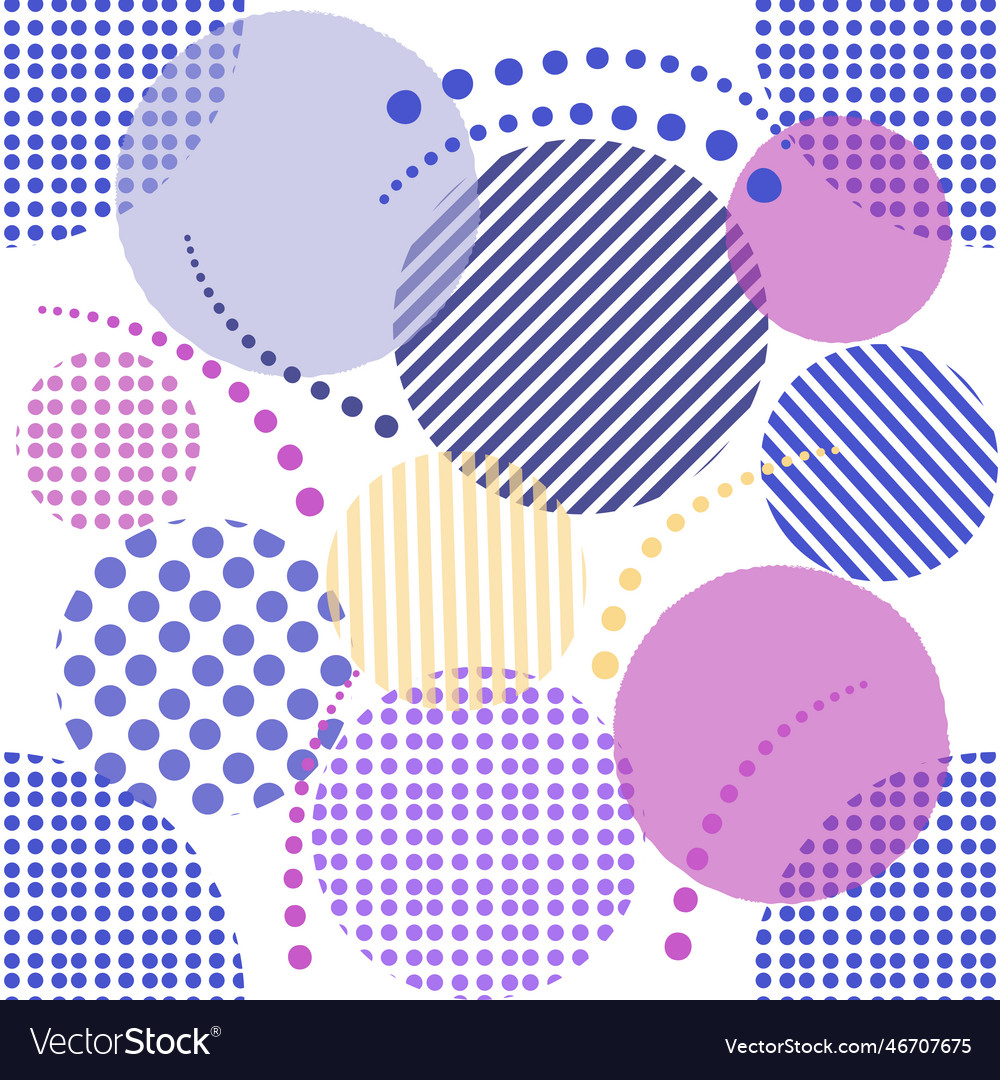 Abstract purple pantone seamless pattern circle Vector Image