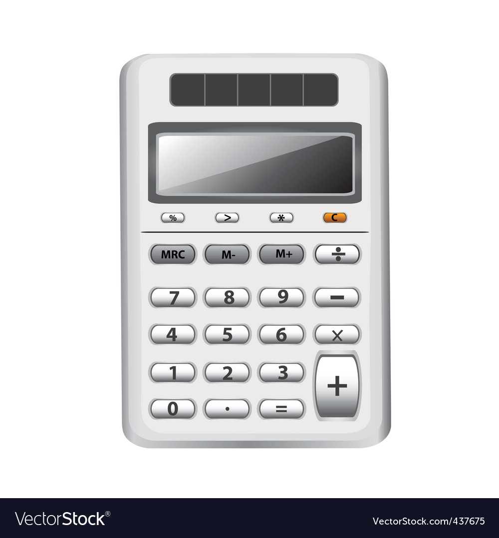 Calculator Royalty Free Vector Image - VectorStock
