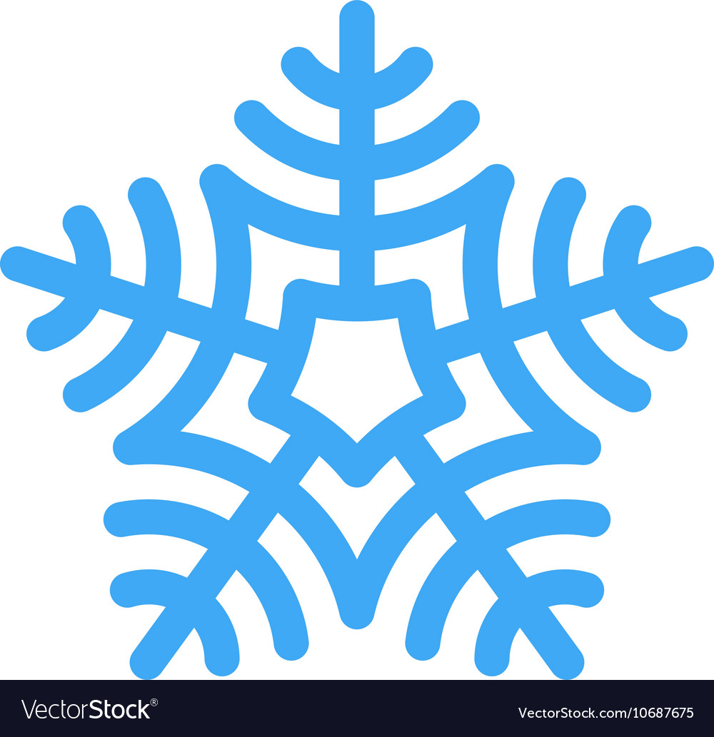Snowflake Royalty Free Vector Image - VectorStock