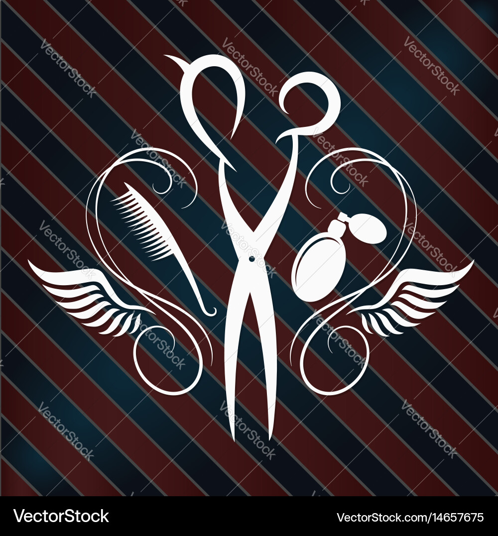 Symbol a barber shop for men Royalty Free Vector Image