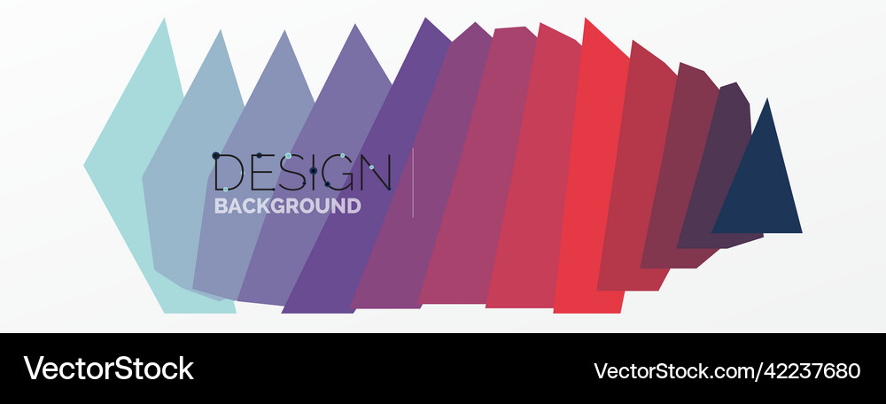 Background colorful shapes template wallpaper Vector Image