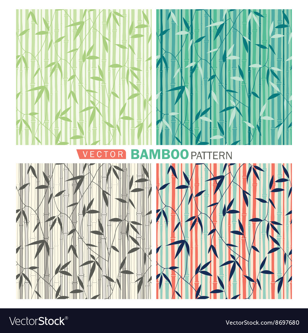 Bamboo pattern Royalty Free Vector Image - VectorStock