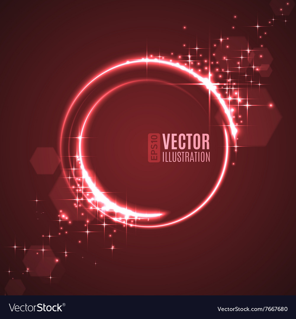 Energy abstract glow circles Royalty Free Vector Image