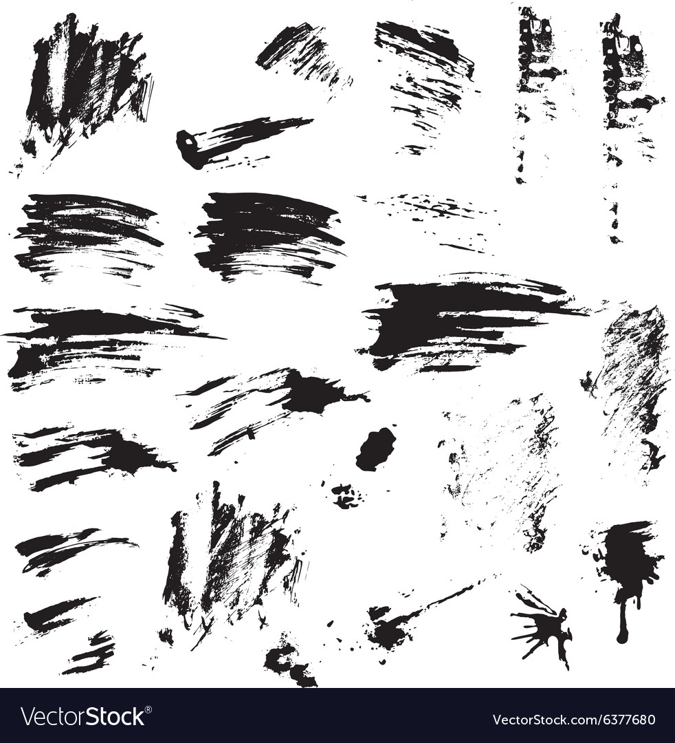 Grunge set 2 380 Royalty Free Vector Image - VectorStock