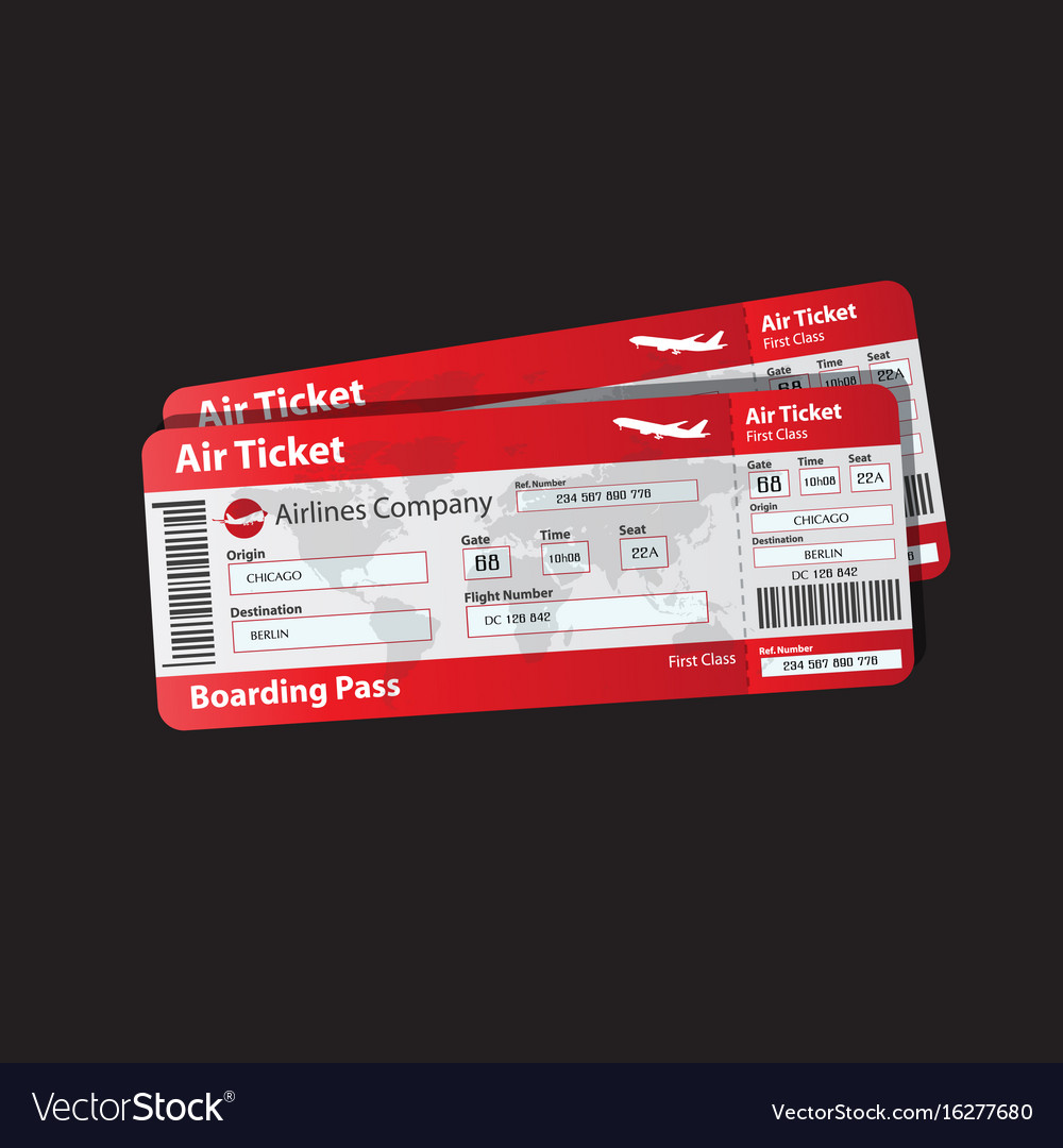 Pattern boarding pass Royalty Free Vector Image