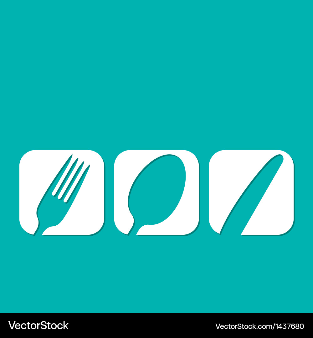 Restaurant menu design whit cutlery symbols Vector Image
