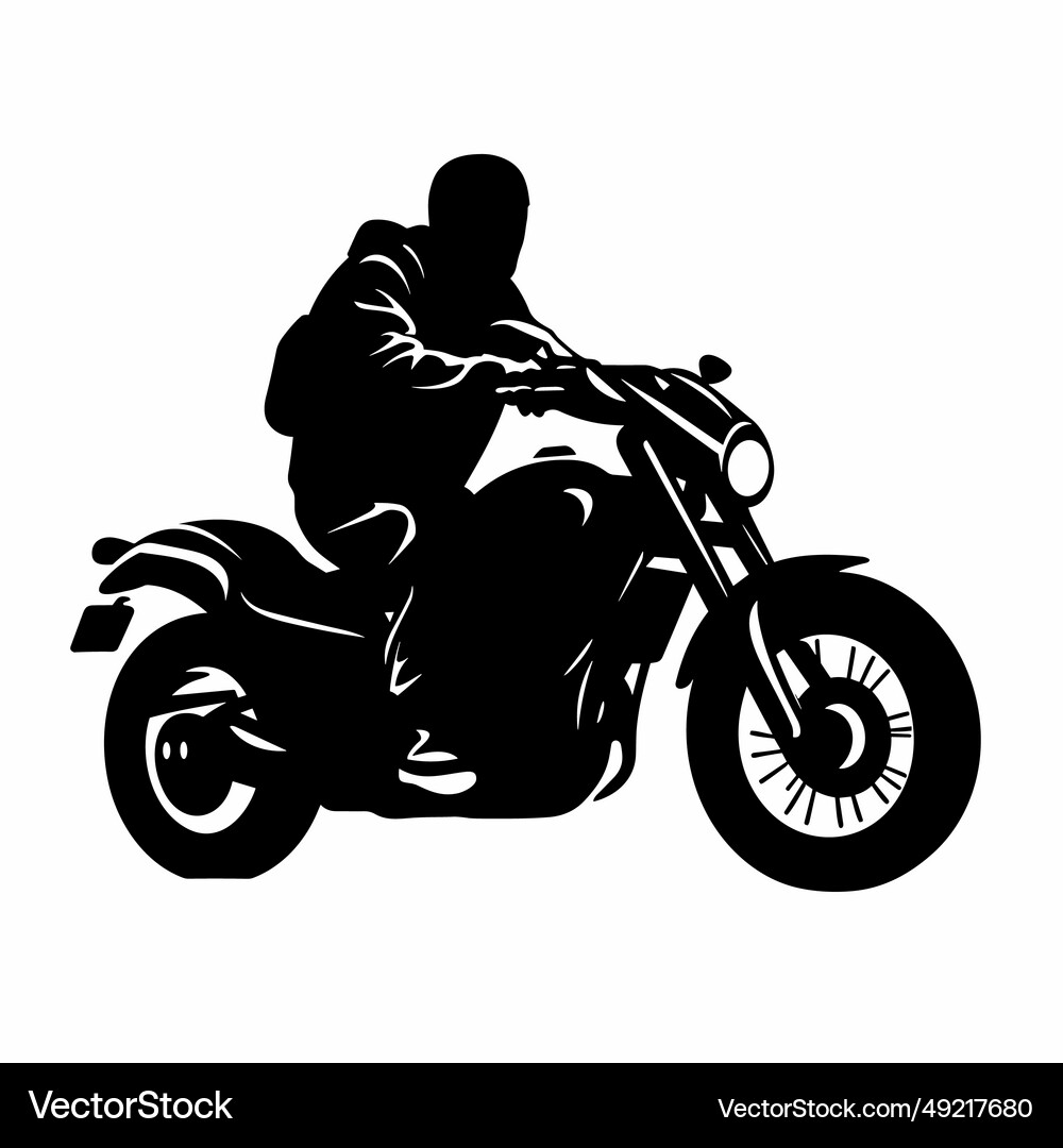 Road biker black icon on white background Vector Image