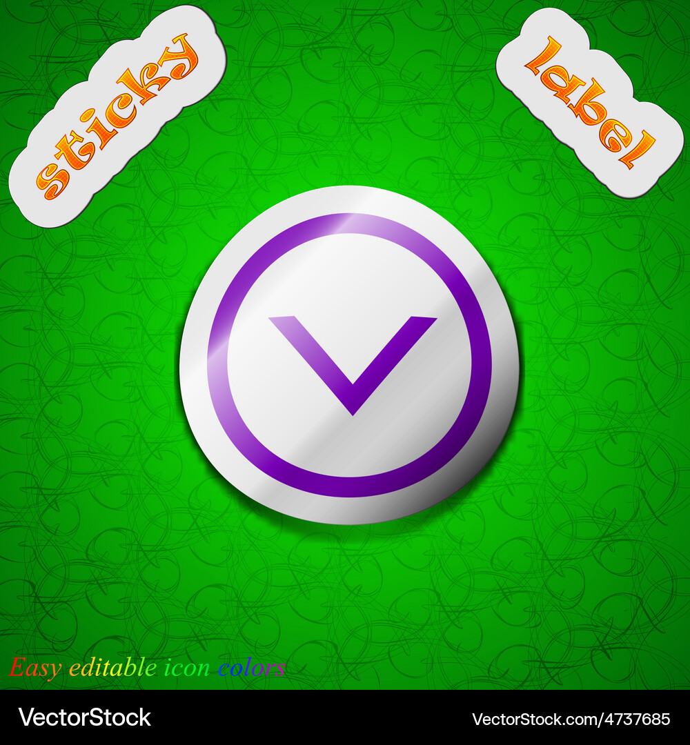Arrow down download load backup icon sign symbol Vector Image