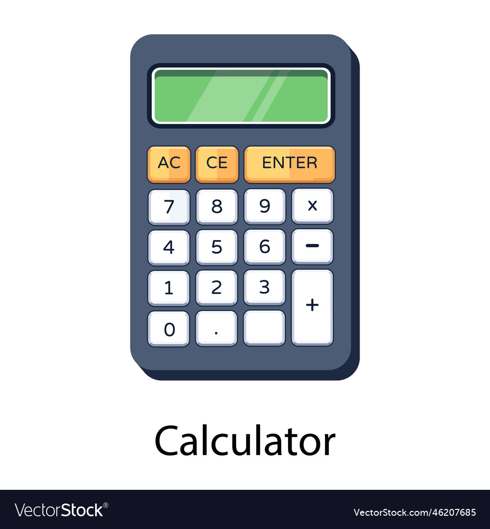 Calculator Royalty Free Vector Image - VectorStock