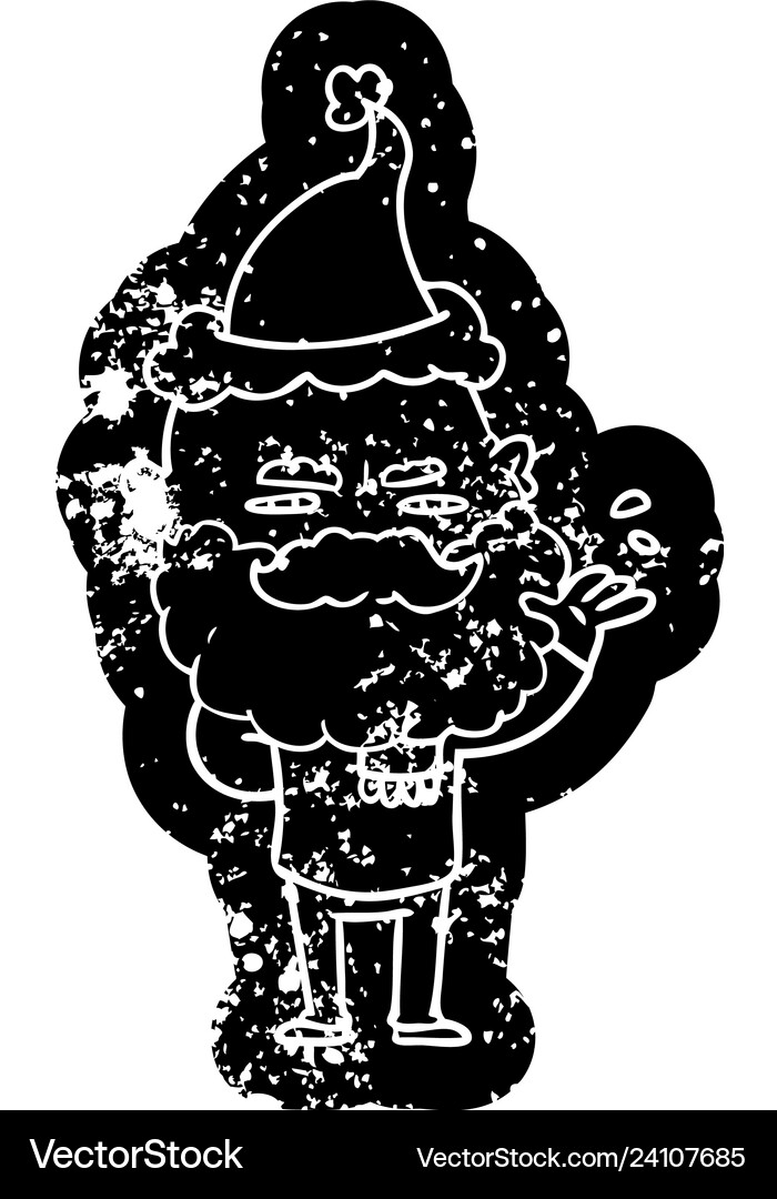 Cartoon distressed icon a dismissive man Vector Image