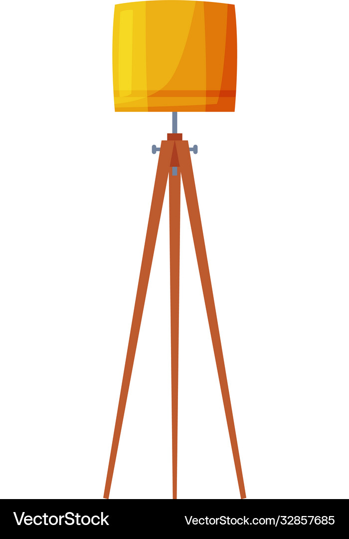 Classic decorative floor lamp apartments Vector Image