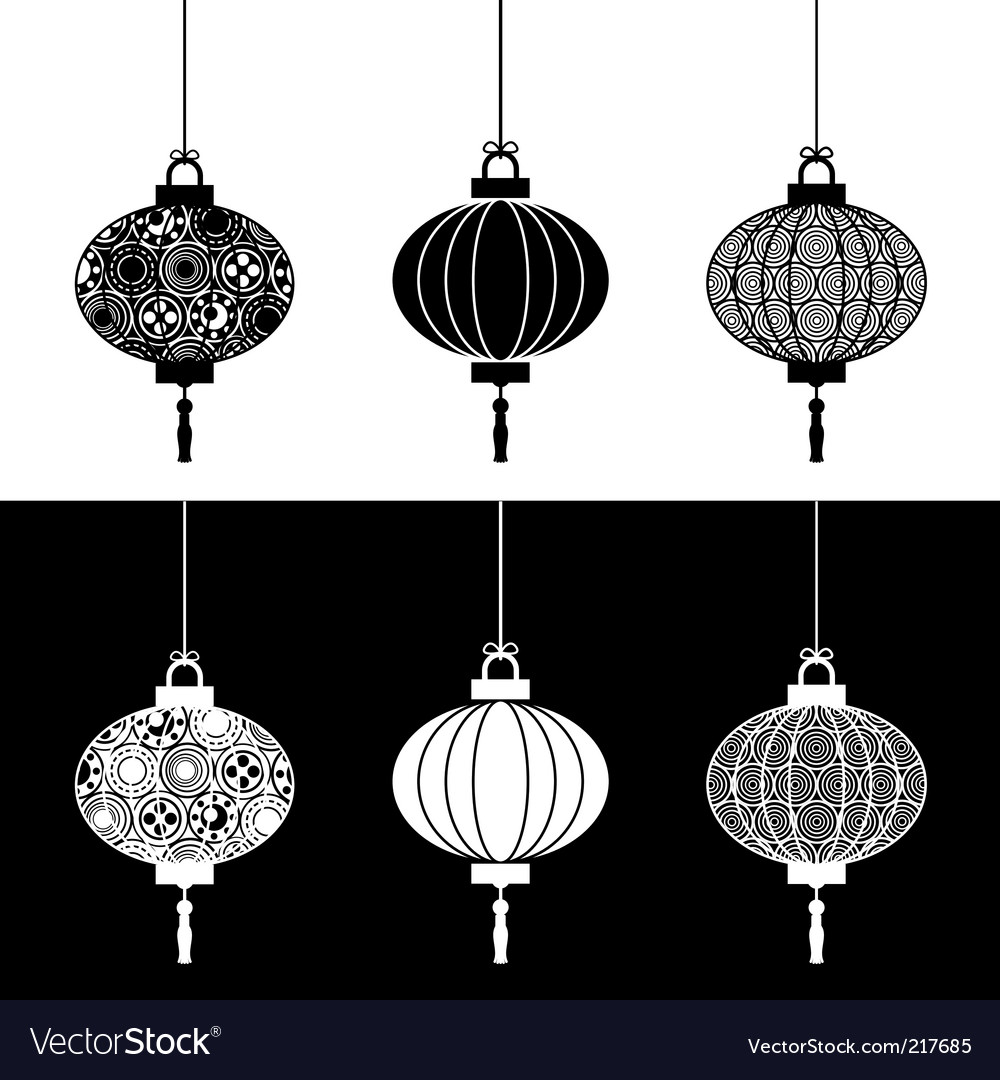 Lanterns Royalty Free Vector Image - VectorStock