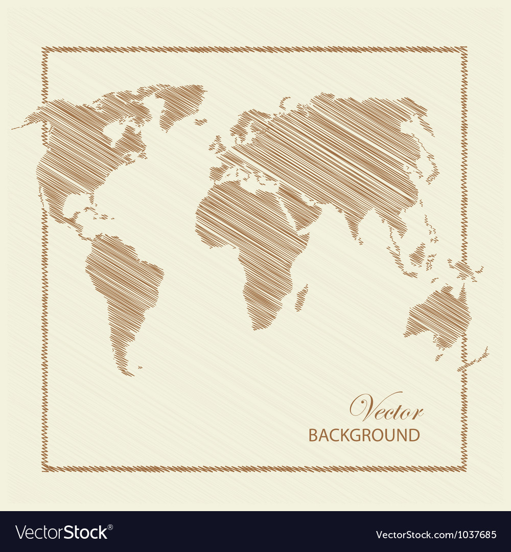 World map Royalty Free Vector Image - VectorStock
