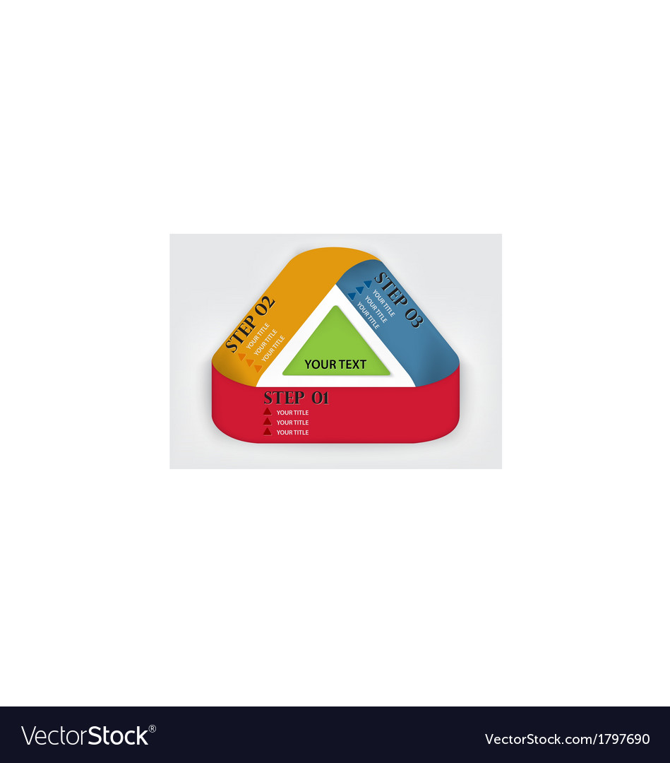 Triangle paper progress background Royalty Free Vector Image