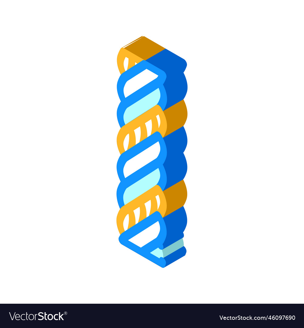 Triplex wire cable isometric icon Royalty Free Vector Image