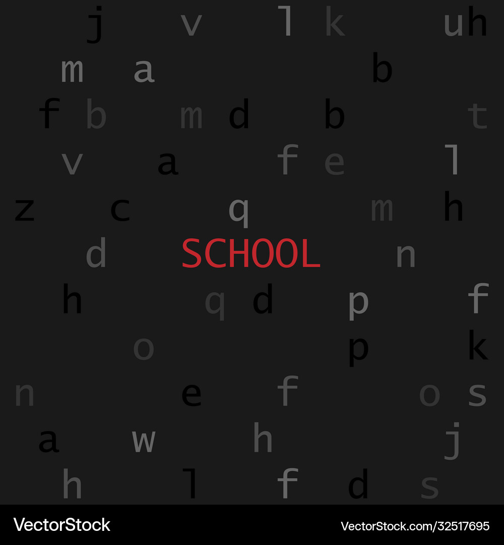 Background from english alphabet and word Vector Image