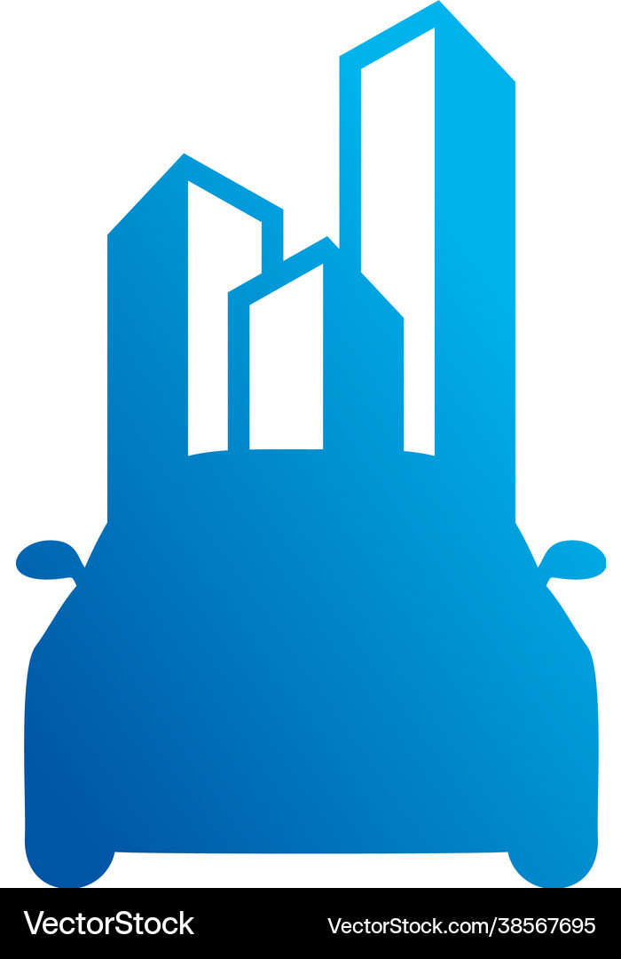City car logo template creative car logo design Vector Image