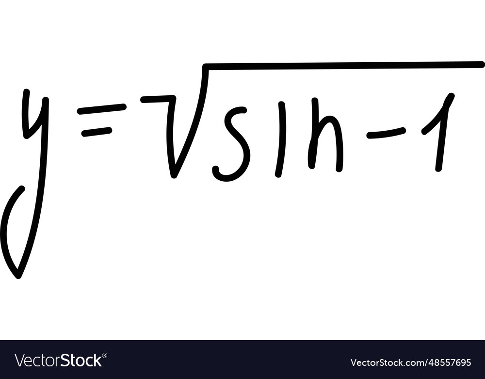 Drawn math formula Royalty Free Vector Image - VectorStock