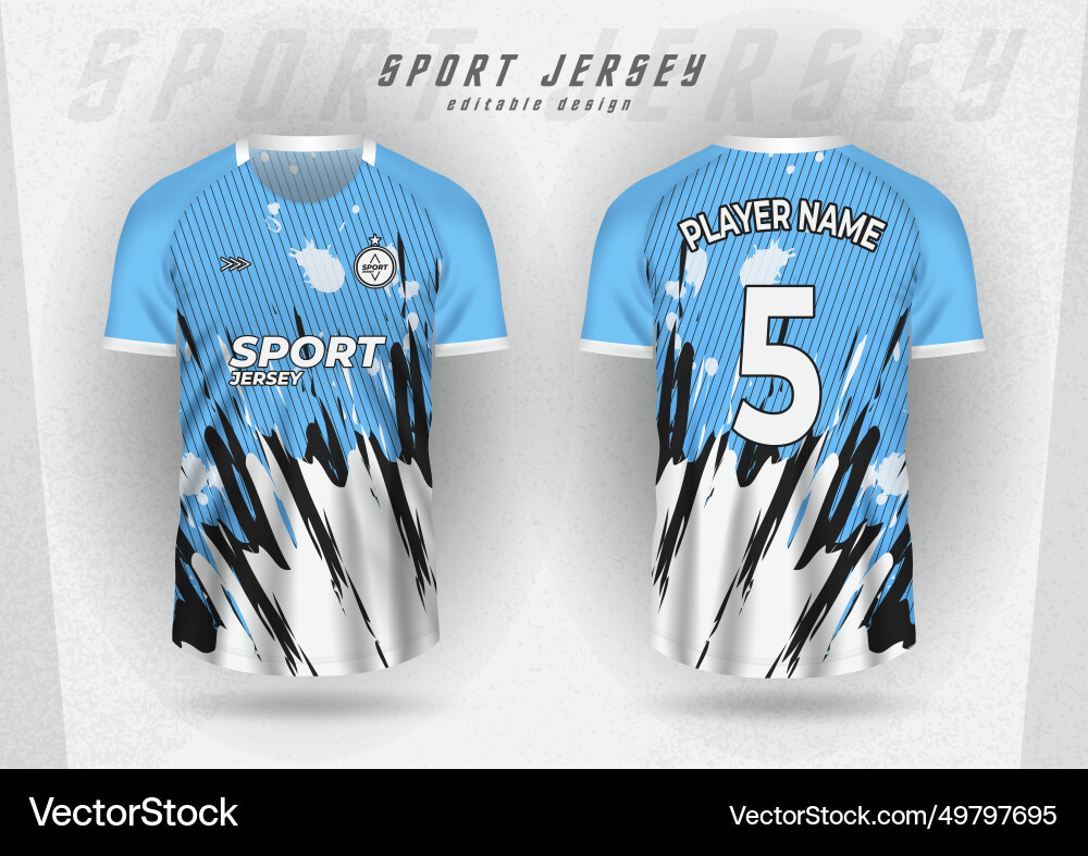 Mockup for sports jerseys Royalty Free Vector Image