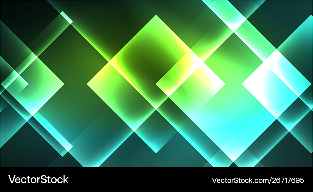 Neon geometric abstract background in hipster Vector Image