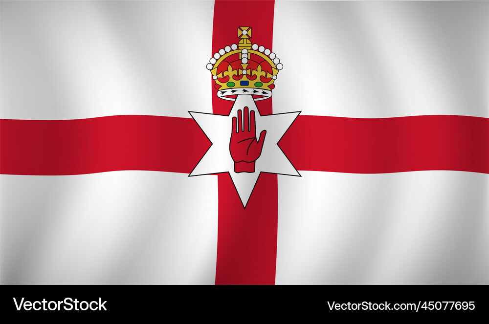 Northern ireland flag background Royalty Free Vector Image