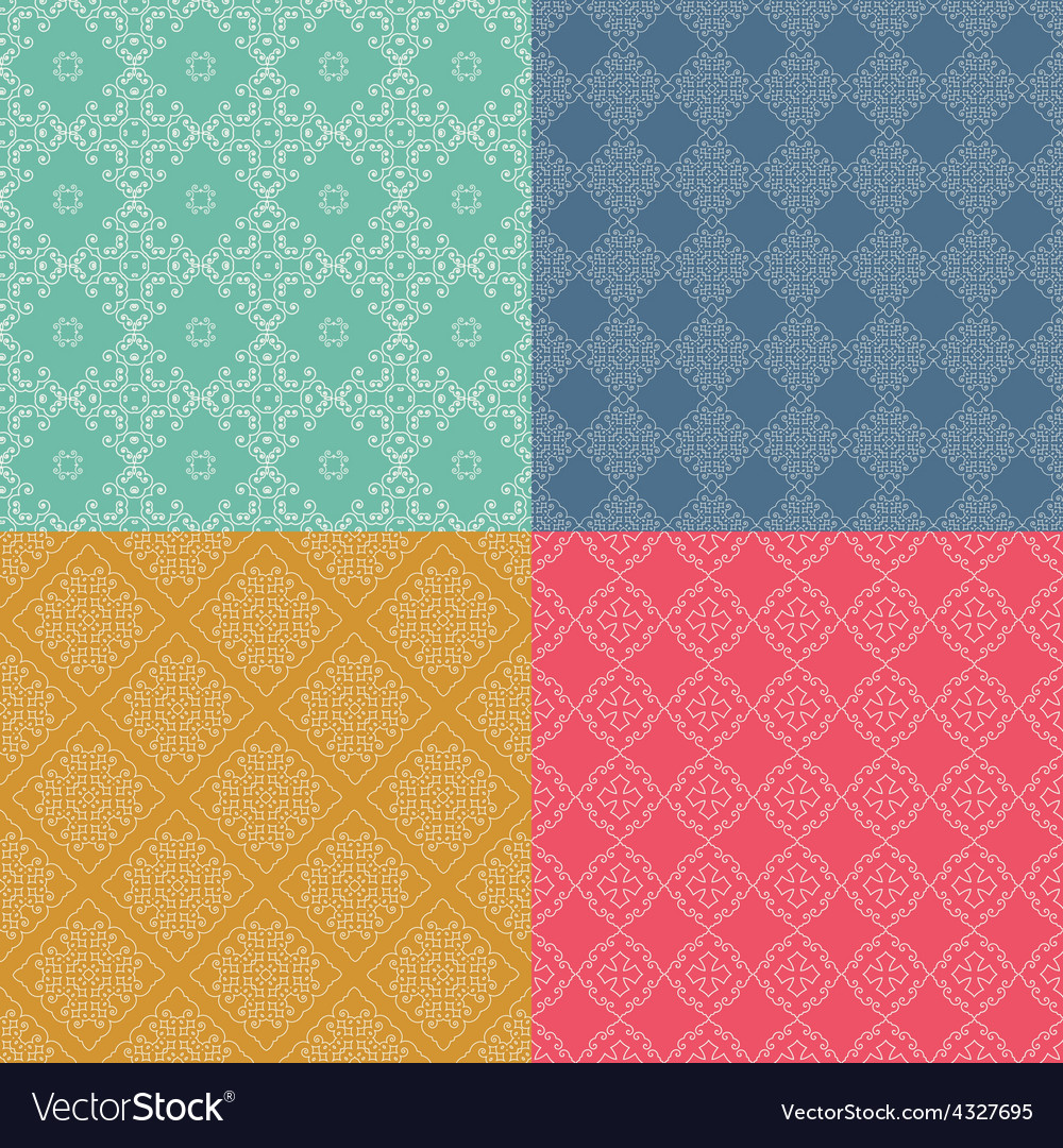 Pattern set Royalty Free Vector Image - VectorStock