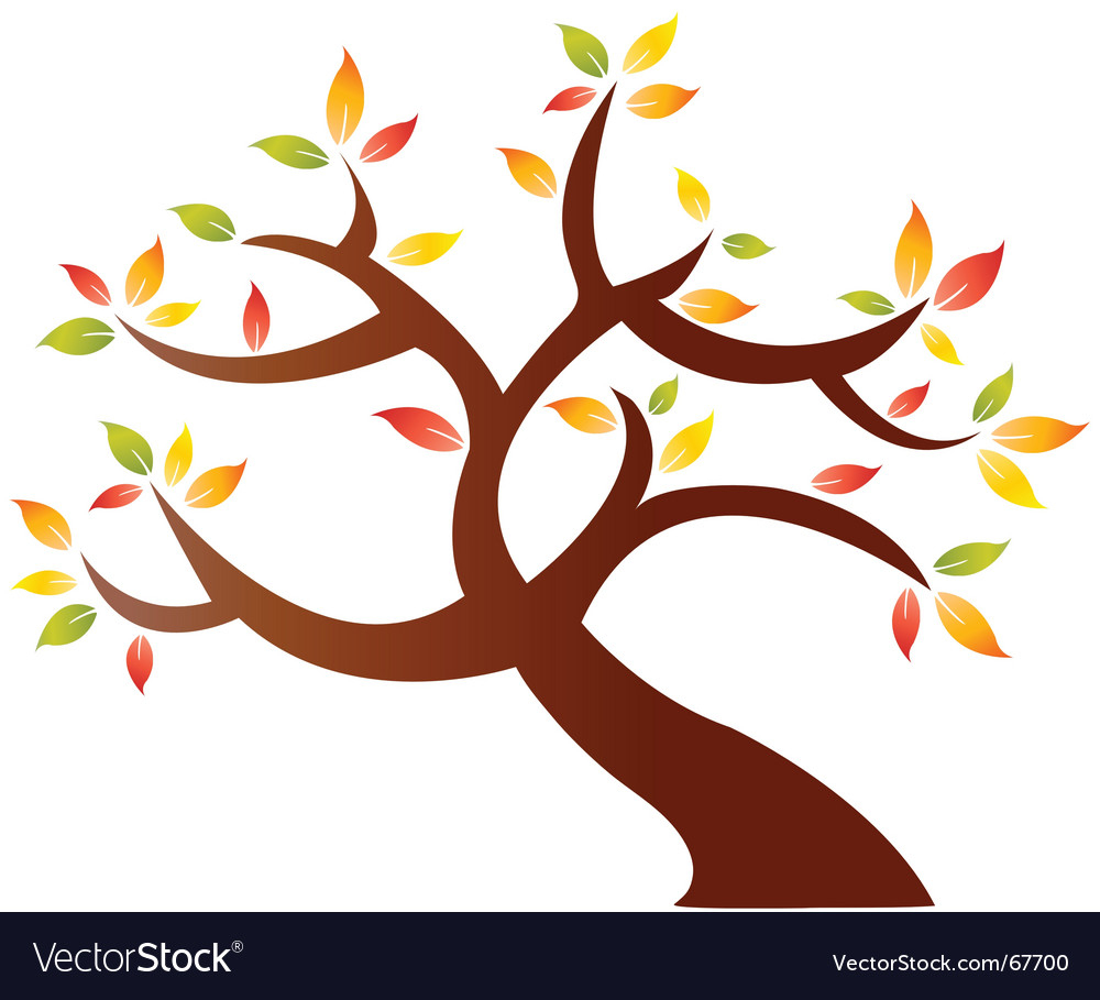 Autumn tree Royalty Free Vector Image - VectorStock
