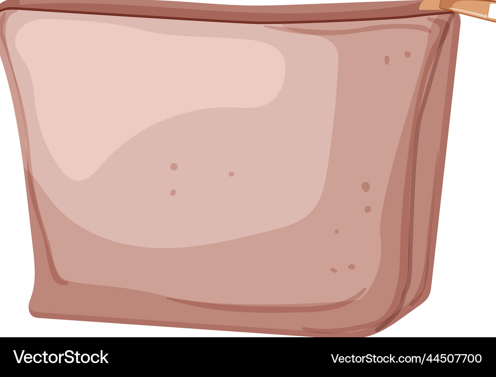 Bag cosmetic pouch cartoon Royalty Free Vector Image