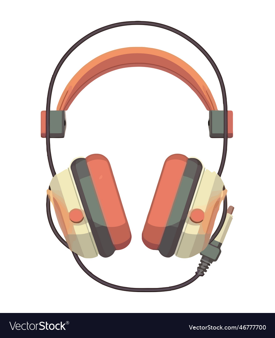 Modern headset device tech Royalty Free Vector Image