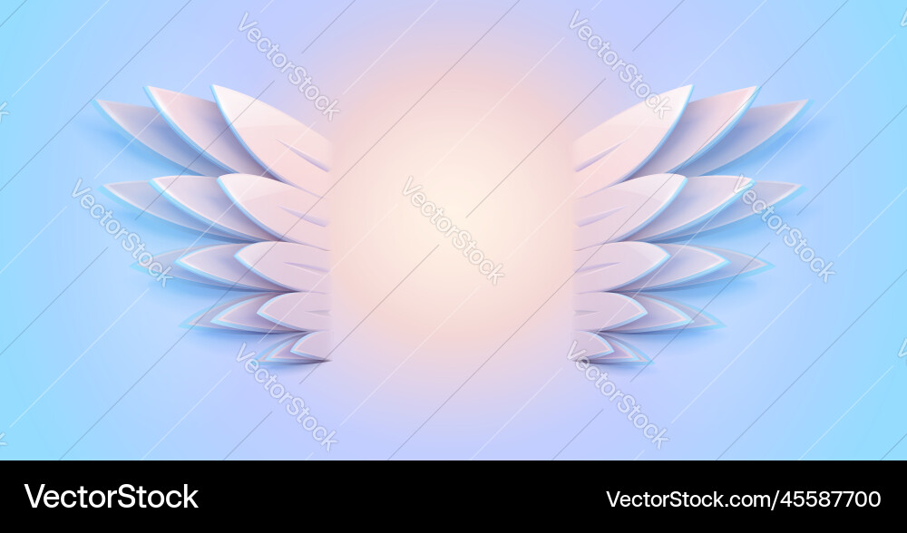 Pair of magic wings stylish Royalty Free Vector Image