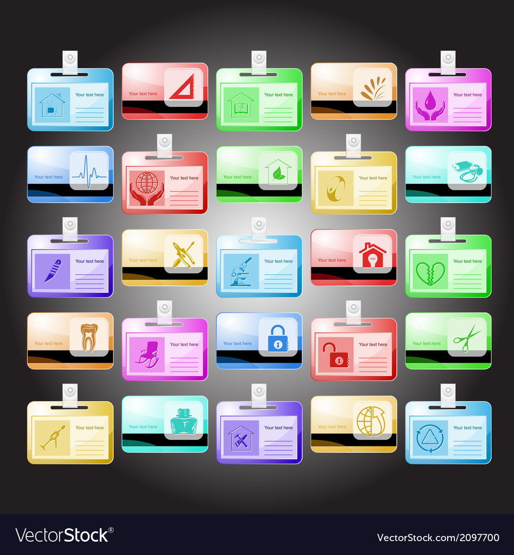 Set Royalty Free Vector Image - VectorStock