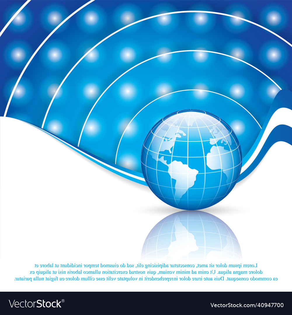 World technology Royalty Free Vector Image - VectorStock