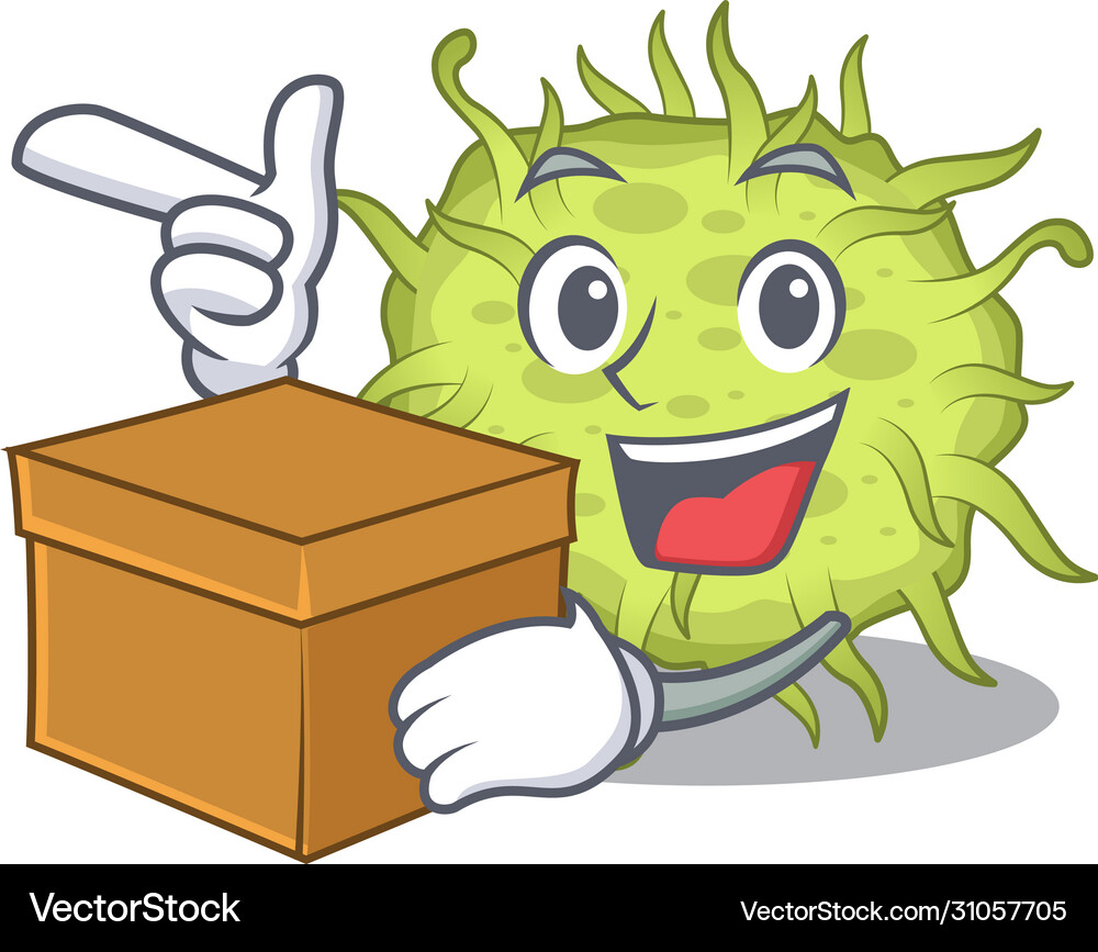 An picture bacteria coccus cartoon design Vector Image