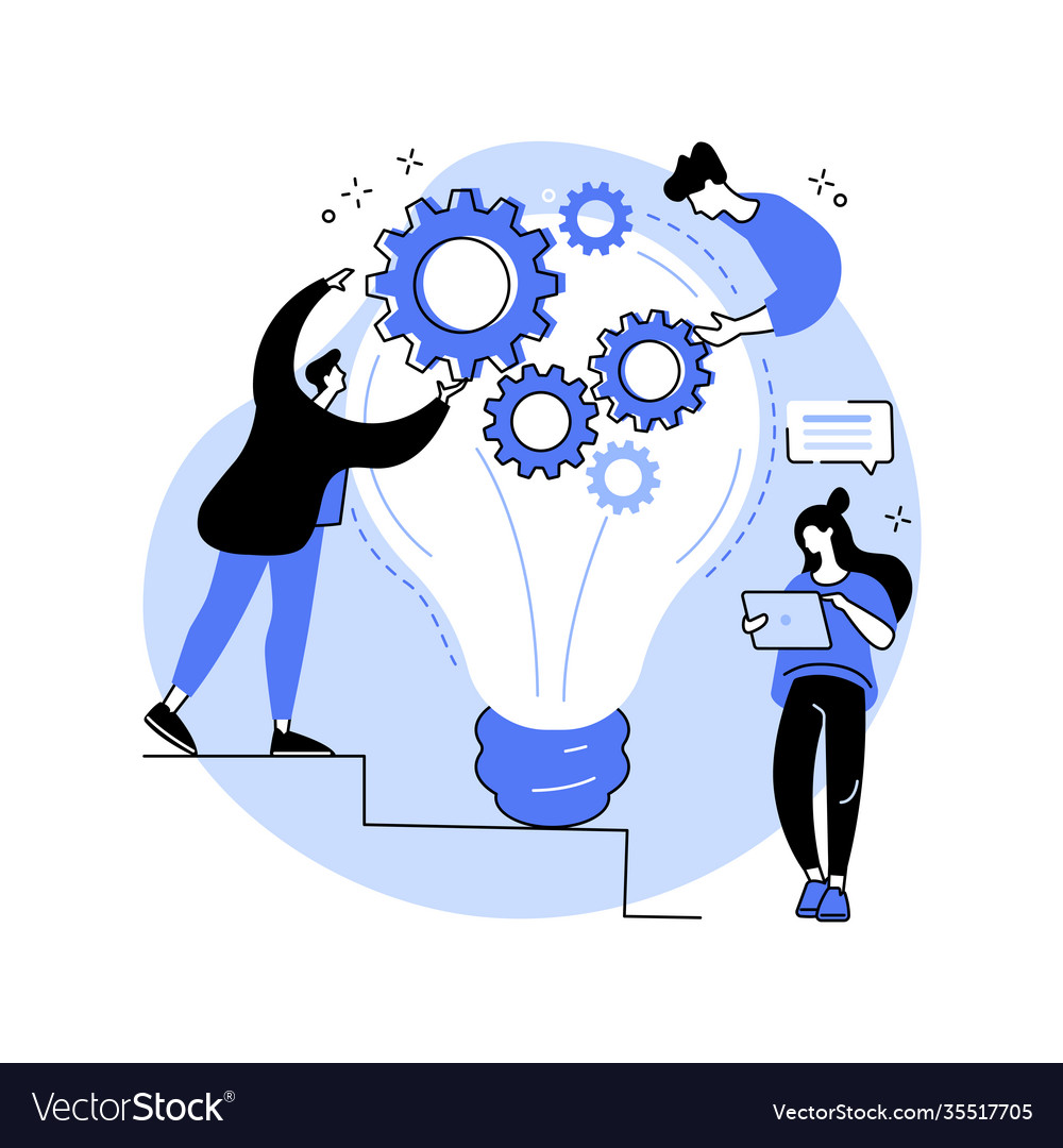 Creative idea abstract concept Royalty Free Vector Image