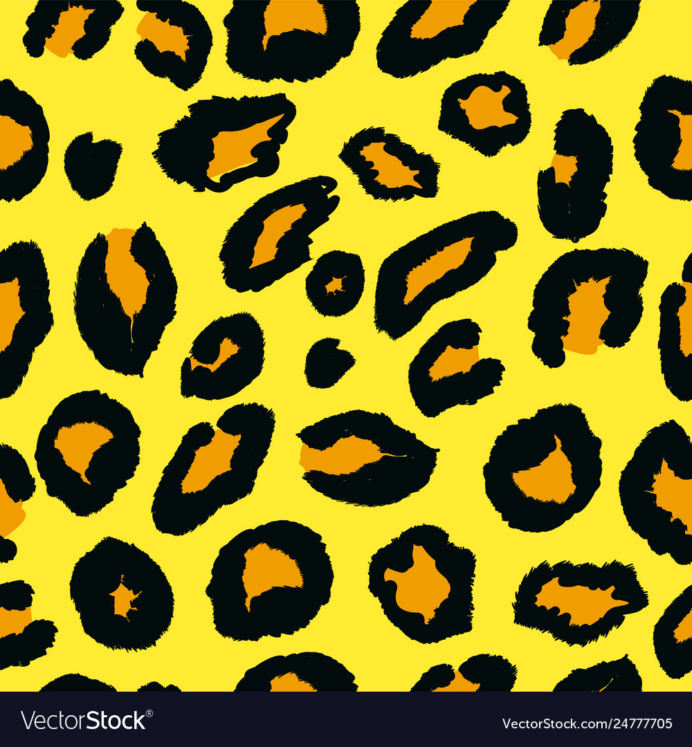 Leopard seamless pattern texture Royalty Free Vector Image