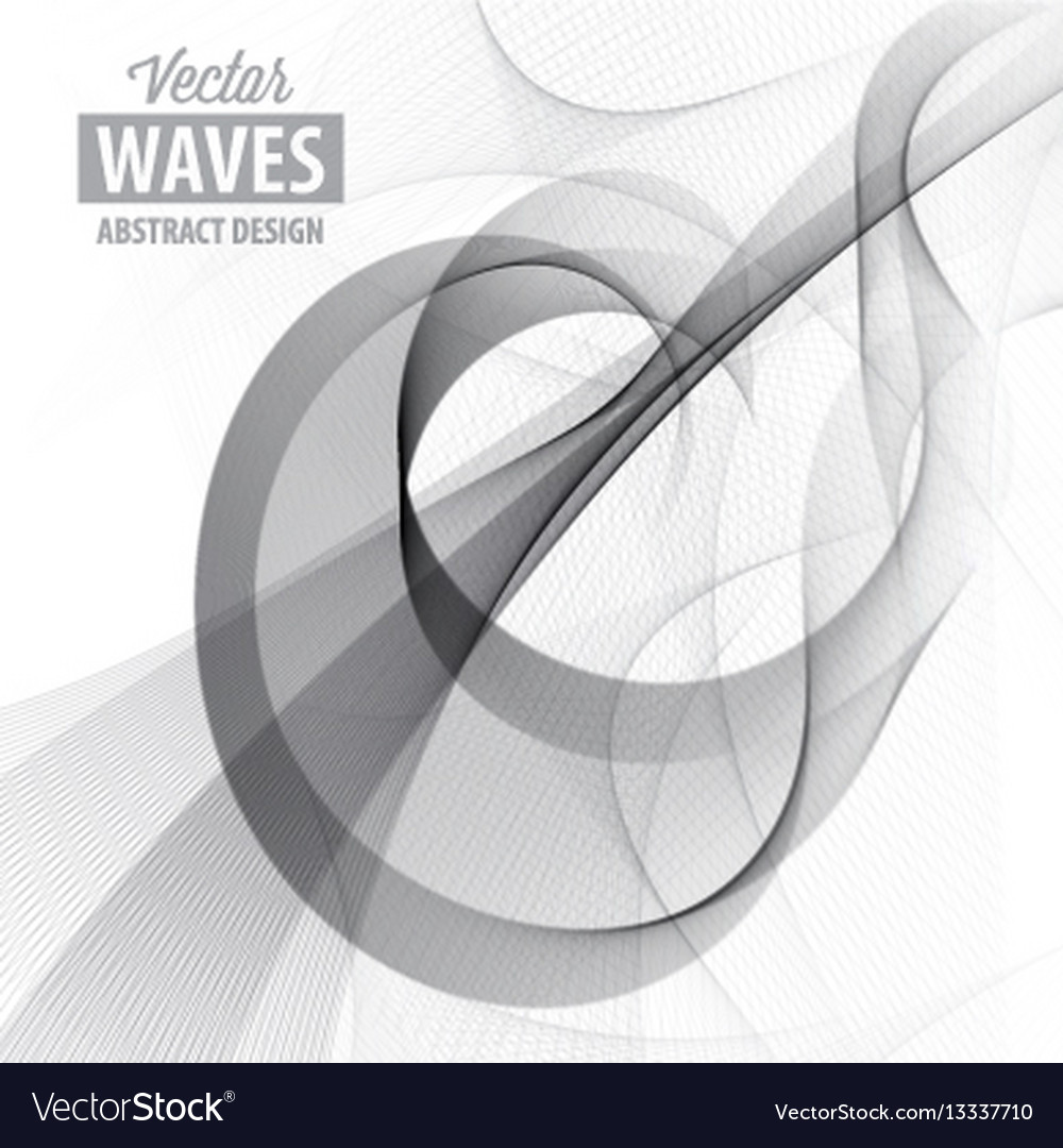 Abstract smooth color wave Royalty Free Vector Image