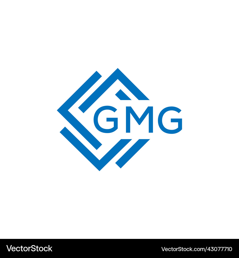 Cmg letter logo design on white background Vector Image
