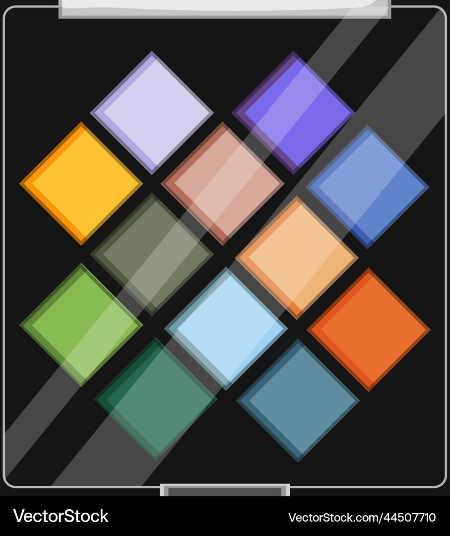 Face eyeshadow beauty cartoon Royalty Free Vector Image