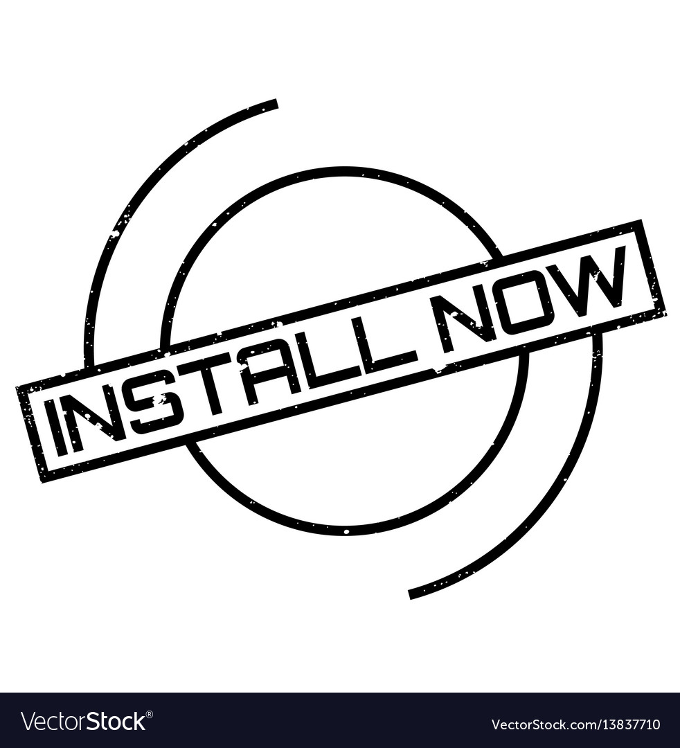 Install now rubber stamp Royalty Free Vector Image Install now rubber stamp Royalty Free Vector Image