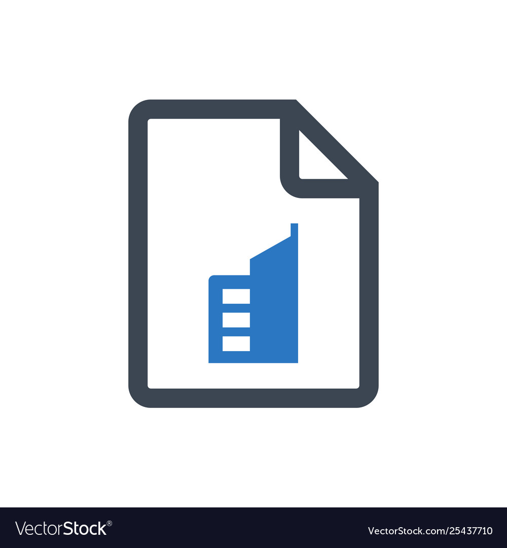 Property document icon Royalty Free Vector Image