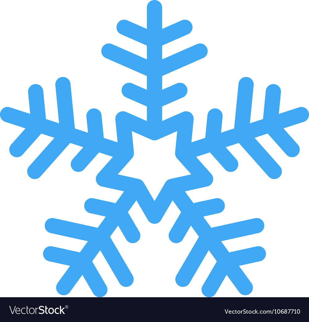 Snowflake Royalty Free Vector Image - VectorStock
